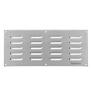 Skyflame Stainless Steel Venting Panel for Masonry Fire Pits/Fireplaces and Outdoor Kitchens 15-Inch by 6-1/2-Inch