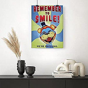 LuxBay Canvas Posters, FF Merch Security Bug Unframed Wall Art Print For Home, Office, Dorm Decoration 12 X 18 Inch