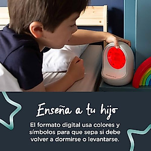 Tommee Tippee Sleep Trainer Clock, Timekeeper Connected Sleep Aid |App-Enabled Alarm Clock and Nightlight for Children