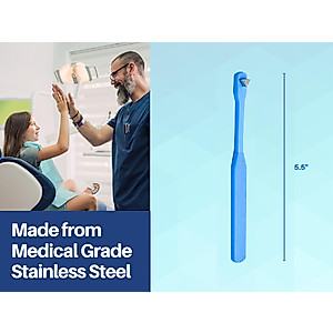 ARTMAN INSTRUMENTS Molar Band Seater & Bite Stick - Blue, Pack of 3 - Orthodontic Dental Tools for Seating Molar Bands, Braces, and Bite Adjustment - Durable, Comfortable (3)