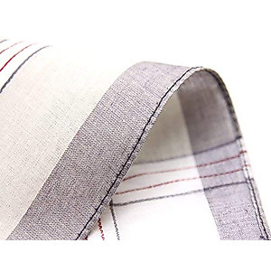 Men's Handkerchiefs,Classic design,100% Cotton Hankies,Pack of 6 (style 1)