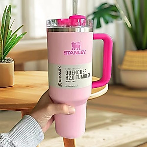 STANLEY 40oz Stainless Steel H2.0 FlowState Quencher Tumbler Flamingo 200-00-4540