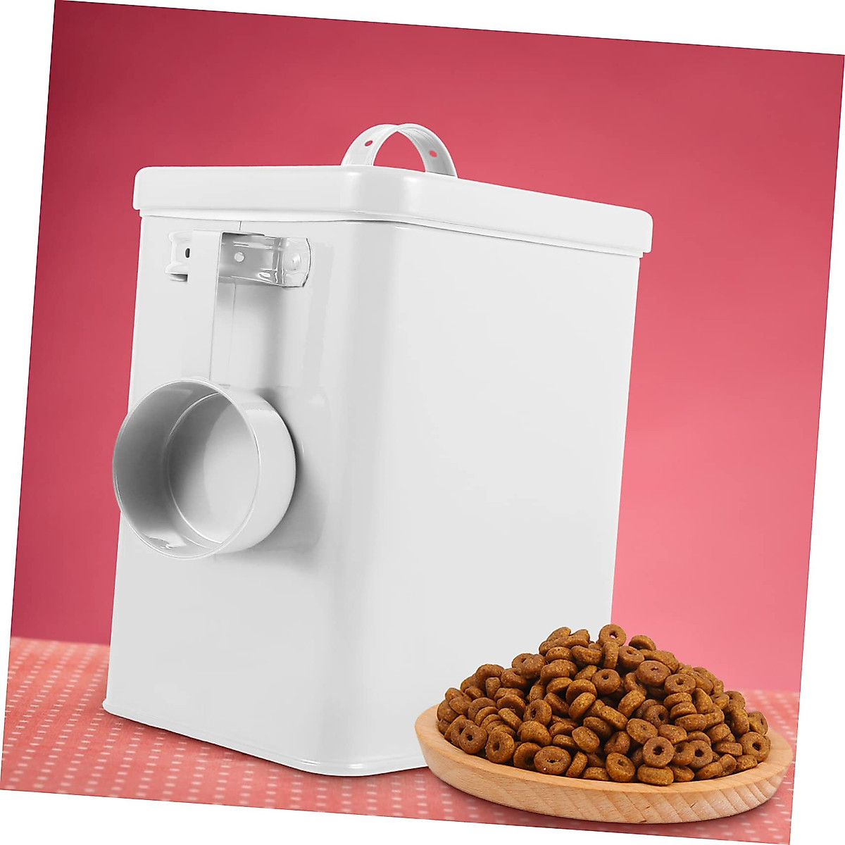 BESTOYARD 10 Lbs Box Kitchen Storage Bucket Grain Storage Container Rice Dispenser Cereal Dispenser Countertop Flour Containers Can Food Iron Rice Tin with Lid