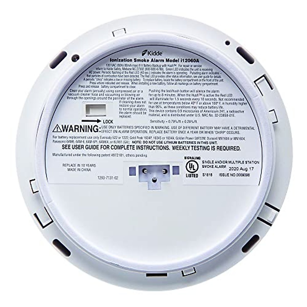 Kidde FireX Hardwire Smoke Detector Alarm with Battery Backup | Model 21006931