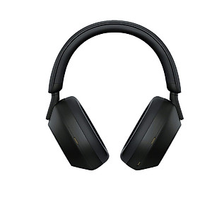 Sony WH-1000XM5 Noise-Canceling Wireless Over-Ear Headphones (Black), 30 Hours Playback Time, Hands-Free Calling, Alexa Voice Control - Kit with Charging Cube and Portable Charger