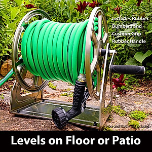 Liberty Garden Products 709-S2 Hose Reel, Stainless Steel