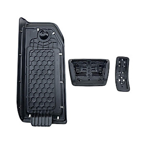 MYMOCCY Gas Accelerator Brake Footrest Pedal Cover Compatible for Q7 Q8 2017-2024, Compatible for Porsche Cayenne 2020-2024, Compatible for Touareg 2019-2024 Accessories No Drill