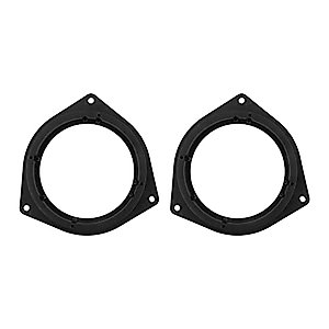 6.5" Car Speaker Spacers Adapter (2pcs) Fits for Toyota Crown Reiz, Plastic Black Mounting Spacer Adaptor Ring