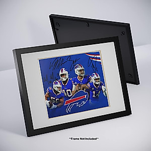 Ikonic Fotohaus Josh Allen Stefon Diggs Von Miller Matt Milano Signed Photo Autograph Print Wall Art Home Decor