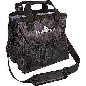 Classic Equine Groom Tote, Black Leopard
