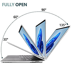 TWOLSKOO Case for 13.5" Microsoft Surface Laptop 5/4/3 with Alcantara Palm Rest Model 1958/1950, Plastic Hard Shell Case with Screen Protector + Keyboard Cover + Dust Plug, Botanical Illustration