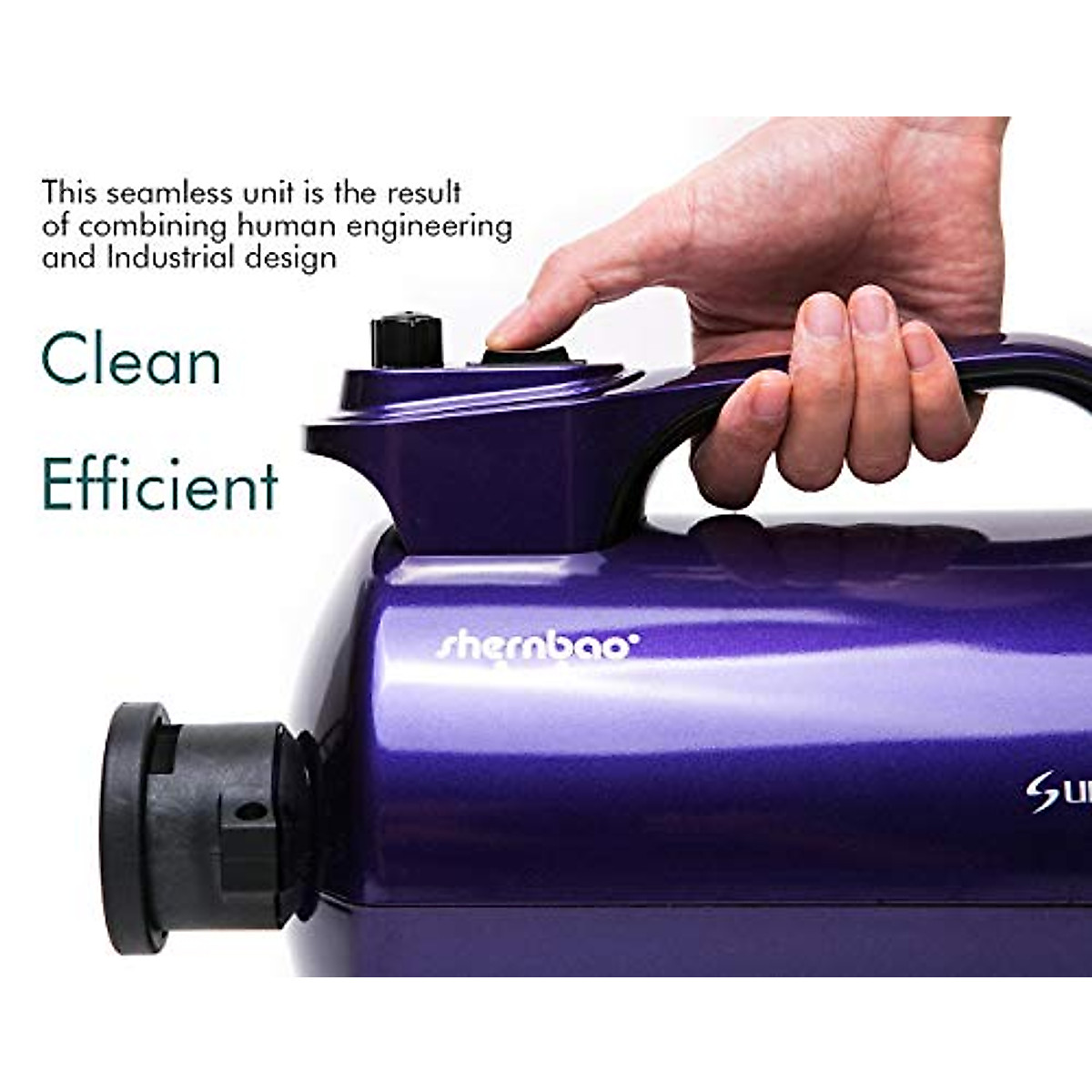 shernbao High Velocity Professional Dog Pet Grooming Hair Drying Force Dryer Blower 5.0HP (Super Cyclone) SHD-2600P (Purple)