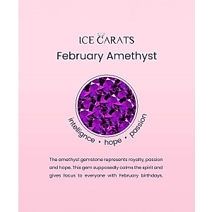 IceCarats 14K White Gold Purple Amethyst February Birthstone Ring size 7