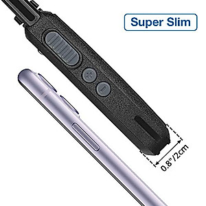 BAOFENG GT-22 Walkie Talkies for Adults Rechargeable, Long Range Two Way Radios with 1500mAh Battery, Portable Handheld VOX Handsfree with Earpieces, Holsters (2 Pack)