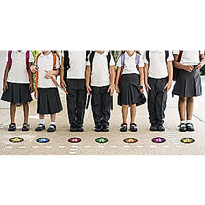 SICOHOME Number Spot Markers and Labels,4" Line Up Spots Classroom Floor,36pcs Sitting Classroom Floor Mark Spots for Preschool, Kindergarten,Elementary Teachers Kids Educate