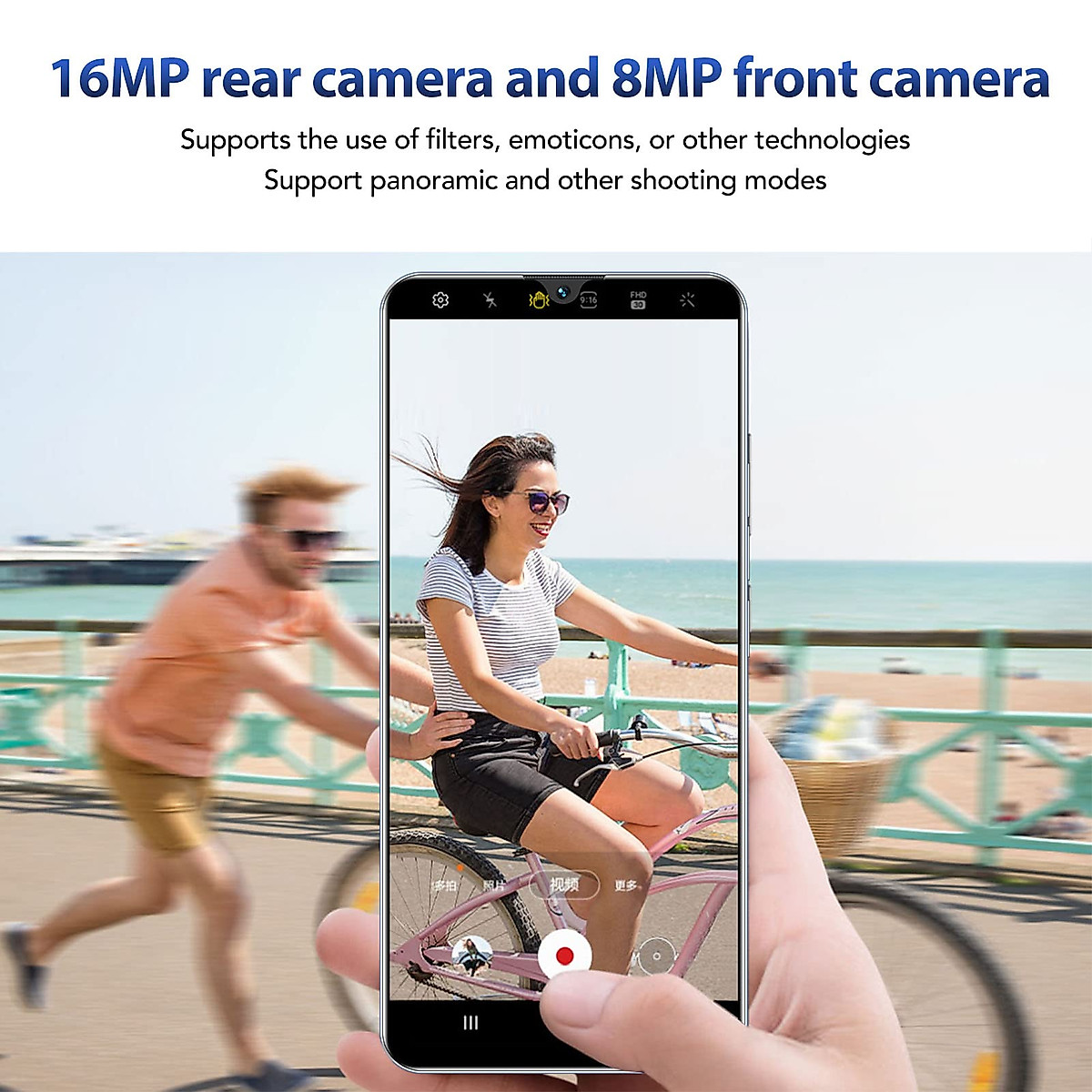 S22 Ultra 5G 6.3in Smartphone, 4GB 64GB MTK6889 10 Core Cell Phone with 8MP 16MP Camera, Unlocked Android Cell Phone for Android 12 100?240V Rose GoldX[US]