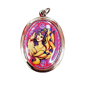 Miracle Amulet Magic Thai Inn koo Couple 9 Tails Fox Lady Spells Charm Talisman Occult Sorcery Love Lover Couple Money Forture Business Luck Blessing by Arjarn Ton