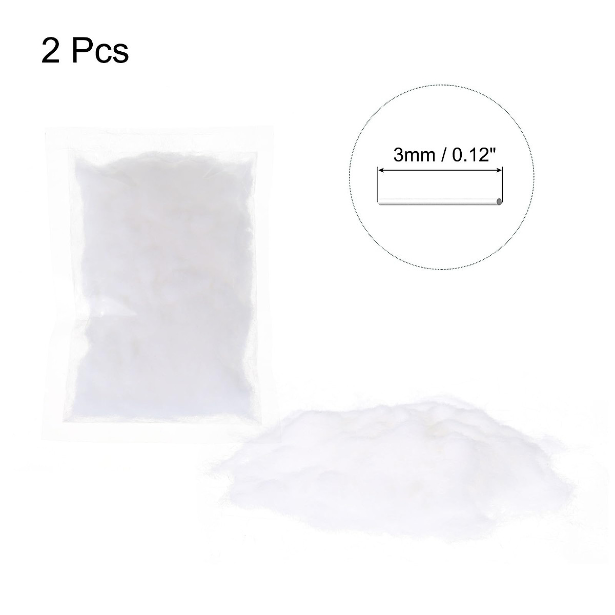 MECCANIXITY Static Grass, Nylon Artificial Grass Powder 3mm 2 x 30g Artificial Grass Fake Grass Tuft Model for Train Landscape Railway Sand Ground,White, Pack of 2