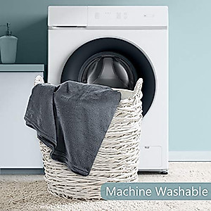 Yoofoss Baby Blanket Fleece Coral Fluffy Throw Blanket for Toddler, Infant or Newborn Microfiber Plush Swaddle Blanket for Boys Girls Crib Stroller Nap 28"x40" Dark Grey