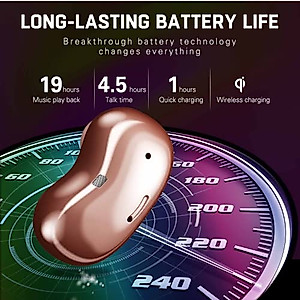 UrbanX Street Buds Live True Wireless Earbud Headphones for Samsung Galaxy S20 FE 5G - Wireless Earbuds w/Active Noise Cancelling - Rose Gold (US Version with Warranty)
