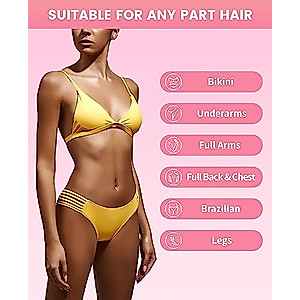 Waxing Kit, Wax Roller, Roll On Wax Kit with 2 Honey & 1 Rose Roll on wax, 50 Non-Woven Wax Strips, Soft Wax Warmer for Hair Removal, At Home Waxing Roller Kit for Larger Areas of the Body