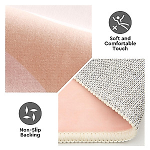 tchdio-Pink Rug-Soft Rugs for Living Room-Washable Rugs 8x10-No Slip Rugs for Bedroom Girl,Nursery,Dorm,Kids Room,Living Room,PlayRoom-Pink Carpet