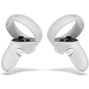 Oculus Quest 2 — 64GB Video — Advanced All-in-One Virtual Reality Headset with 3D Cinematic Sound, White — for Family Holiday VR Gaming Entertainment — 16 Feet USB Type-C Link Cable