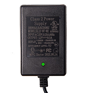 12 Volt Battery Charger for Ride On Toys SL12-07-02 12V Kids Ride On Car Charger,12V Electric Car Riding Toy Battery Power Adapter Square Plug