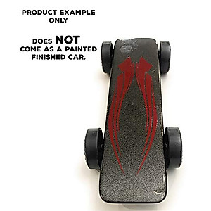 Maximum Velocity Pinewood Car Kit | Includes BSA Speed Wheels, Speed Axles, Graphite & Tungsten Weight | Wing Car Derby Car Kit