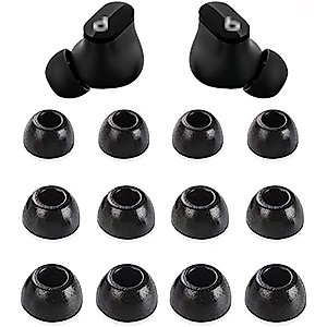 ALXCD Foam Eartips Compatible with Beats Studio Buds, Small Medium Large 3 Sizes 6 Pairs Soft Memory Foam Earbud Tips Replacement Foam Tips, Compatible with Beats Studio Buds 6 Pairs SML Black