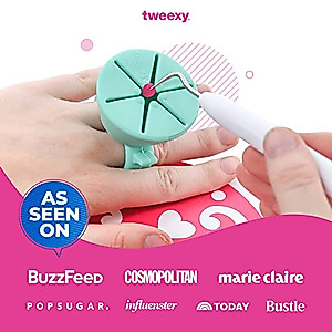 tweexy Craft Vinyl Weeding Scrap Collector Ring | Weeding Tools for Vinyl Heat Transfer, HTV Crafting & Adhesive Paper Sheets Holder | Portable Heat Press Accessories and Supplies (Fairy)