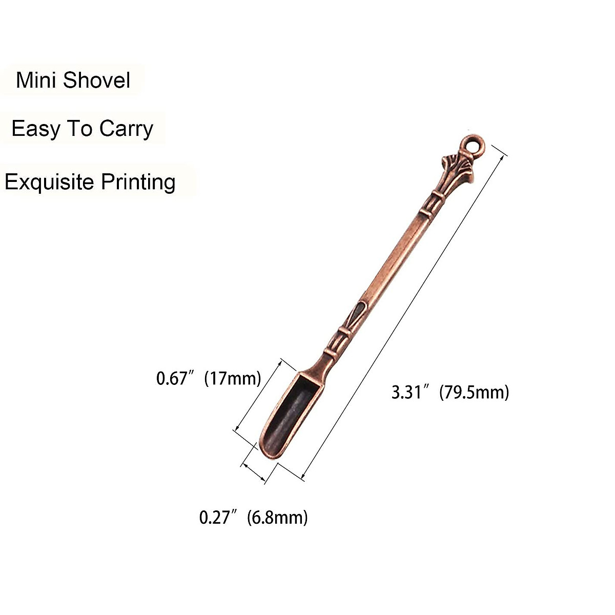 4Pcs Mini Snuff Spoon,Mini Shovel,Metal Scoop Shovel Medicine Spoon(Multicolor)