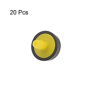 uxcell Pressure Compensating Dripper 5GPH 20L/H Emitter for Garden Lawn Drip Irrigation with Barbed Hose Connector Plastic Yellow 20pcs
