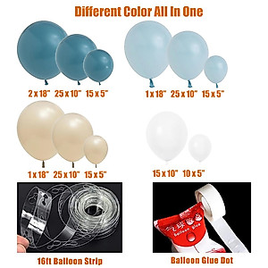 Beaumode The Big One Balloon Arch Garland Kit for Surfs Up First Birthday Baby On Board Baby Shower Ride the Wave Boy Beach Theme Birthday Ocean Party Backdrop Decoration (Slate Blue)