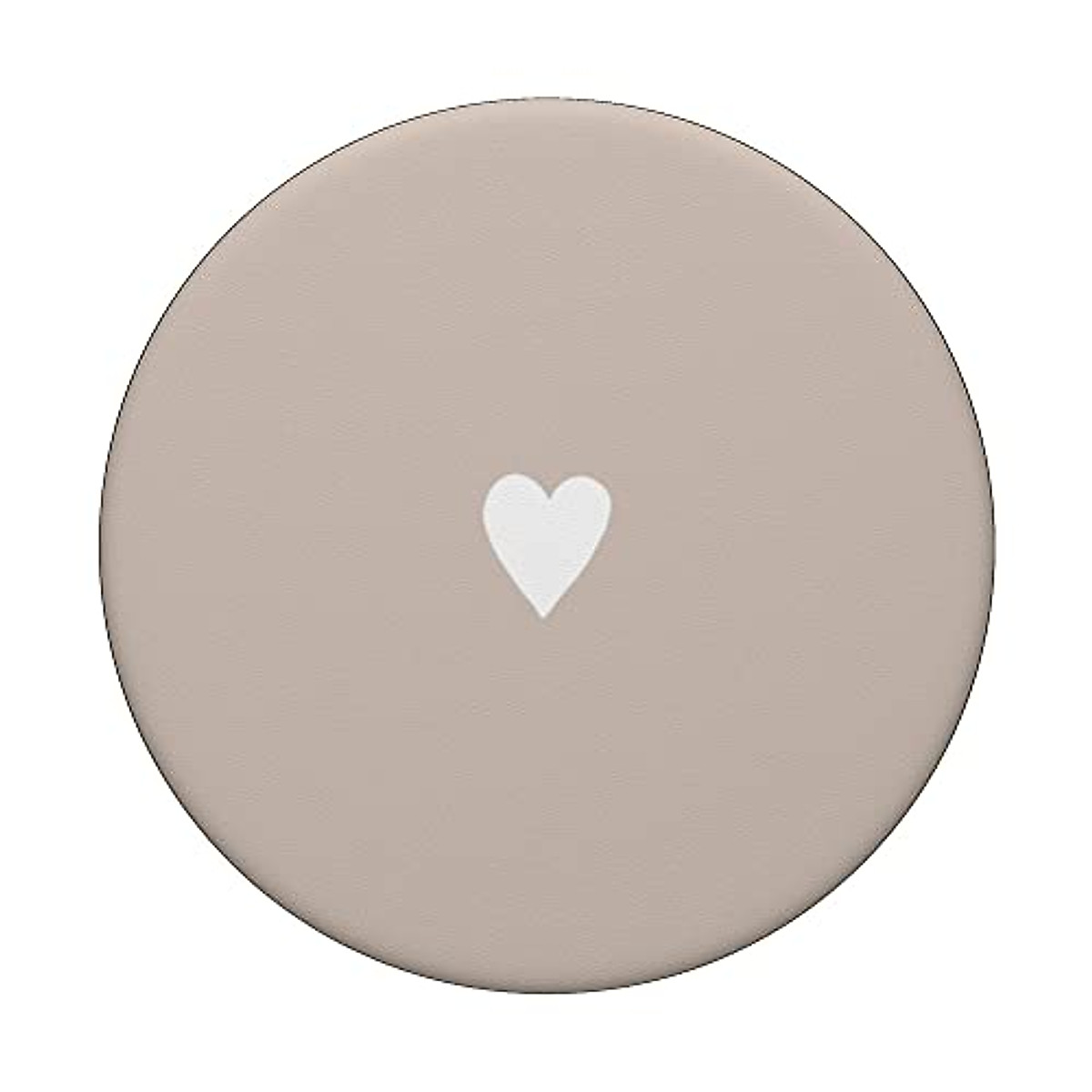 Sand / Beige Cute Hand Drawn Heart Minimalist Digital Art PopSockets Standard PopGrip