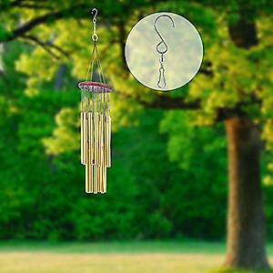 TecUnite 20 Pack Wind Spinner Swivel Hooks Clips for Hanging Wind Spinners Wind Chimes Crystal Twisters Garden Bells Party Supply