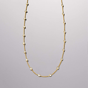 Ross-Simons 4.50 ct. t.w. CZ Station Necklace