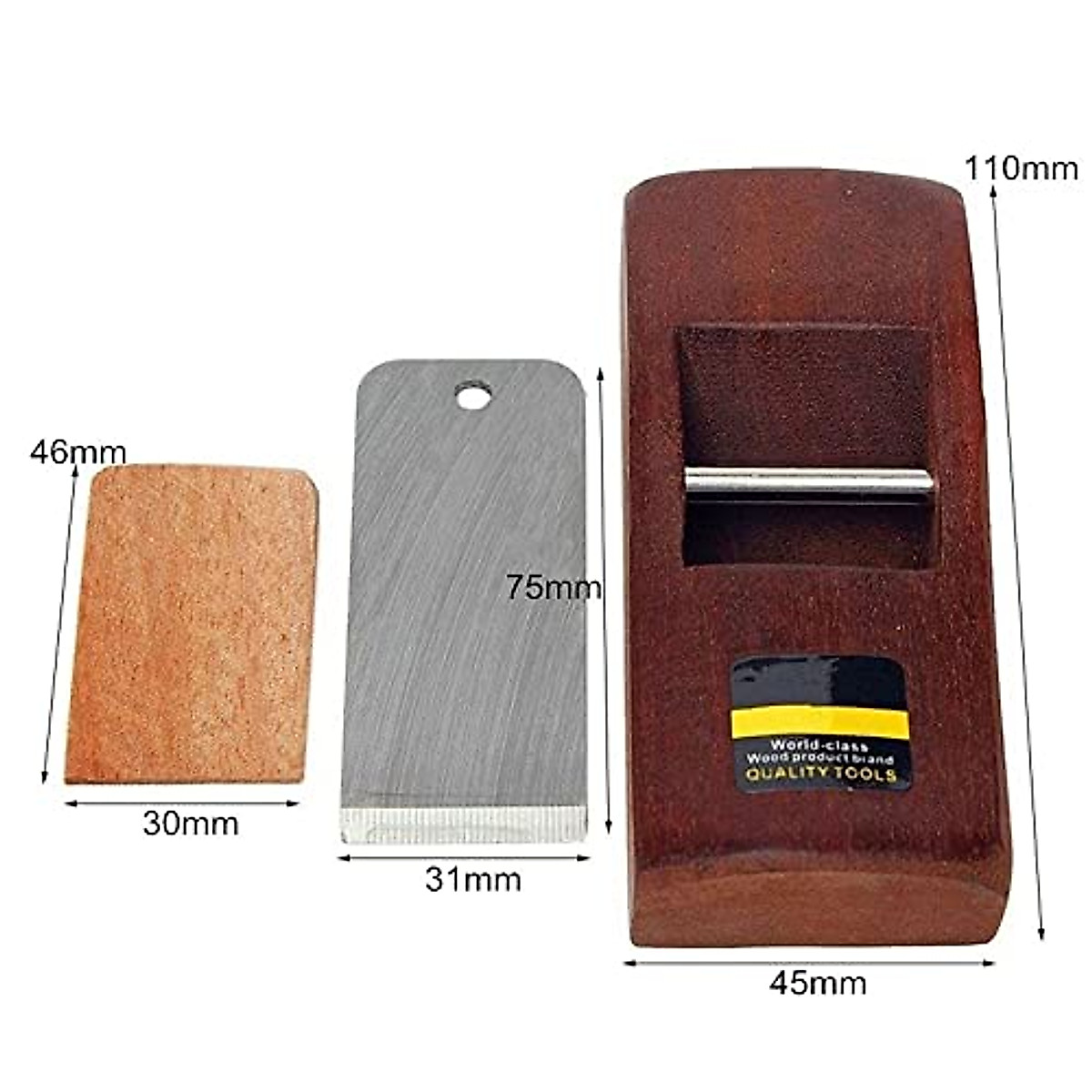 HomeSoGood Flat Trimming Gift Mini Planer Hand Tool Woodcraft Joinery Tool Bottom Edge Carpenter