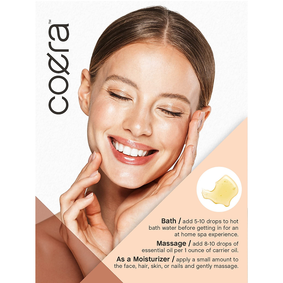 Coera Sweet Almond Oil for Face, Hair, Skin & Nails | 4 fl oz | Cold Pressed | Carrier Oil | Free of Parabens, SLS, & Fragrances