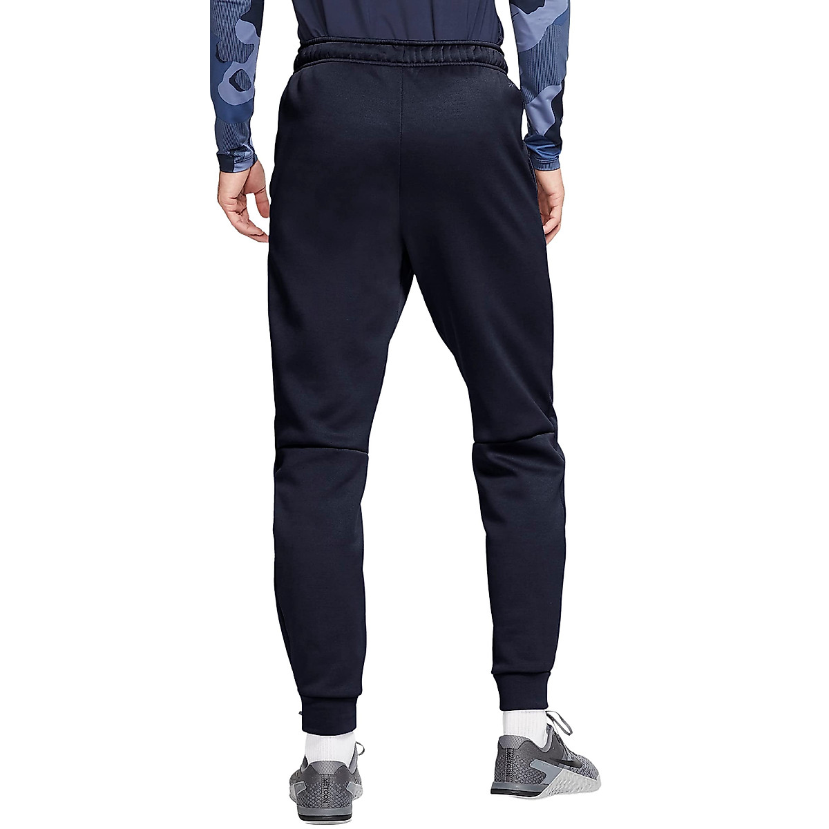 Nike Men's Therma Veneer Taper Pants Jogger, Obsidian / White, X-Large