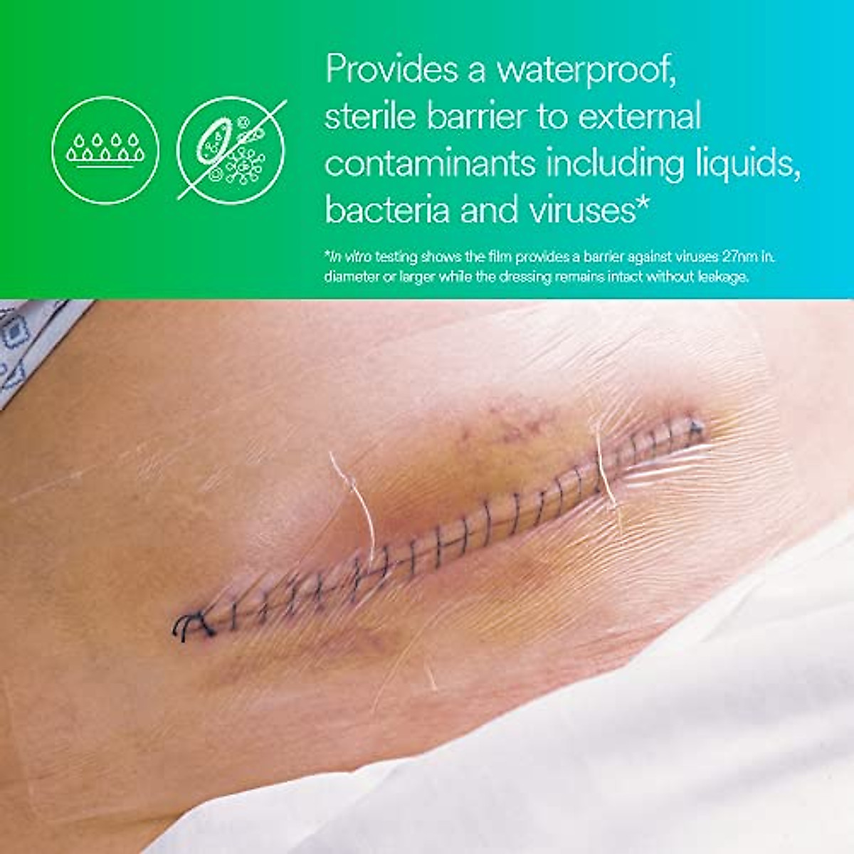 3M™ Tegaderm™ Transparent Film Dressing Frame Style, 1626, 4 in x 4-3/4 in (10 cm x 12 cm), 50/ct 4ct/Case