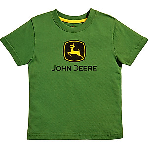 John Deere Little Kids Boys Trademark Short Sleeve Tee, Green, 5