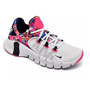 Nike Women's Free Metcon 4 Training Shoes, Summit White/Blackened Blue, 7.5 M US