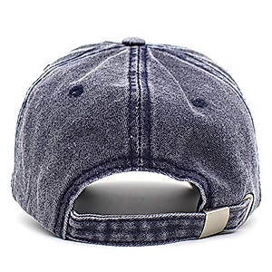 XRDSS Anchor Embroidered Cotton Adjustable Dad Hat Distressed Retro Baseball Hat Navy