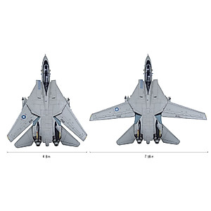 Udnorbay US Navy F-14 F-14A Tomcat Skeleton Fighter Plane Model 1/100 Diecast Military Airplane Models