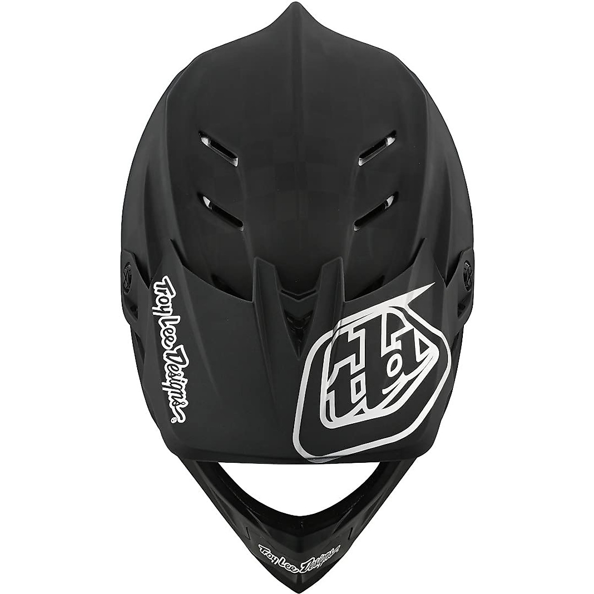Troy Lee Designs D4 Carbon Full Face Mountain Bike Helmet for Max Ventilation Lightweight MIPS EPP EPS Racing Downhill DH BMX MTB - Adult Men Women - Black/Silver, Medium
