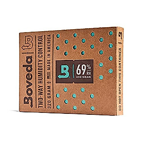 Boveda 69% Two-Way Humidity Control Pack For Large Wood Humidifier Boxes & Plastic or Electric Coolers – Size 320– Single – Moisture Absorber – Humidifier Pack – Individually Wrapped Hydration Packet