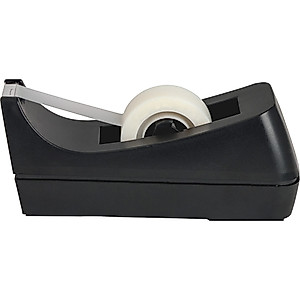 Desktop Tape Dispenser - Non-Skid Base - Weighted Tape Roll Dispenser - Perfect for Office Home School (Tape not Included) 2 Pack