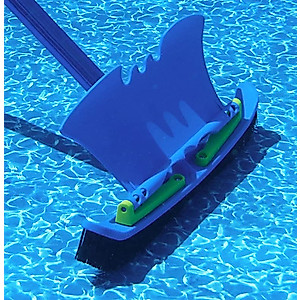Aqua Ez - Hydrodynamic 18 inch Nylon Bristle Pool Brush w/ Dynamic Wing for Effortless Cleaning (for Vinyl, gunite, and Above Ground Pools)