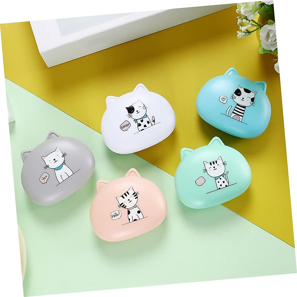 UKCOCO Wire Headphones 3pcs Universal Wired Headset Color Card Headphone Box Bass Ear Buds Wired